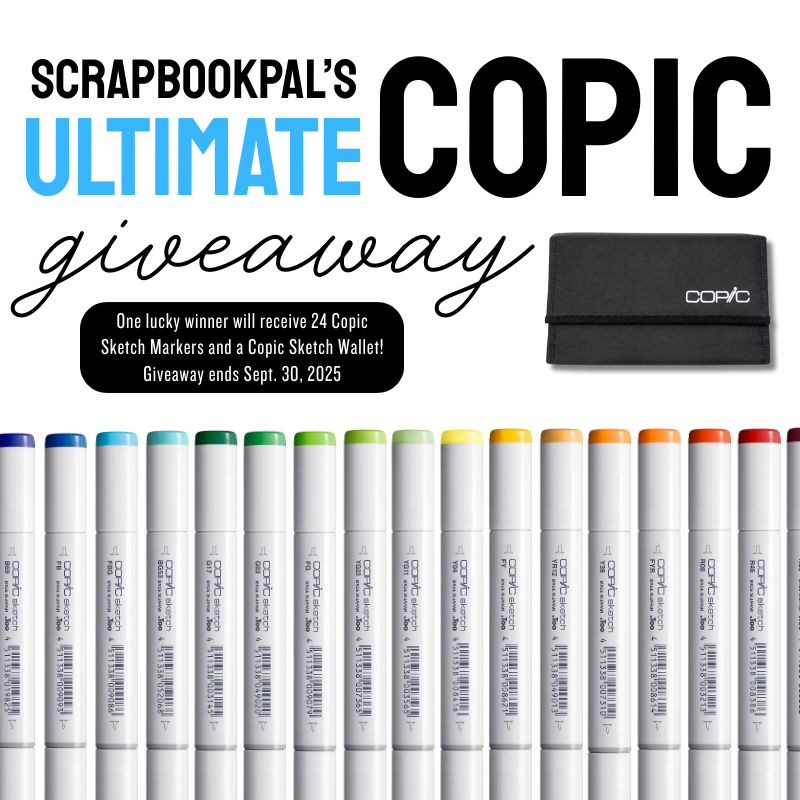 Giveaway: 24 Copic Sketch Markers + Copic Wallet - September 2025 – ScrapbookPal