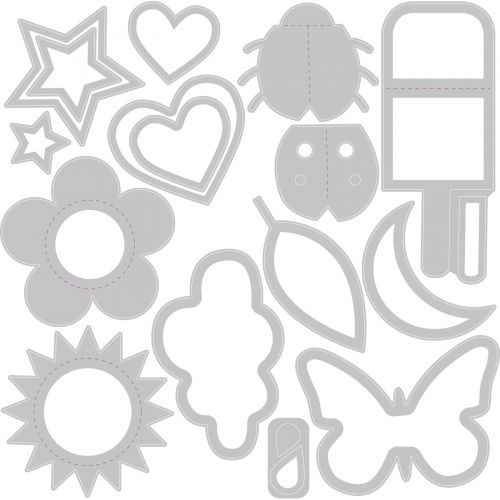 Sizzix - Thinlits Dies - Basic Shapes – ScrapbookPal