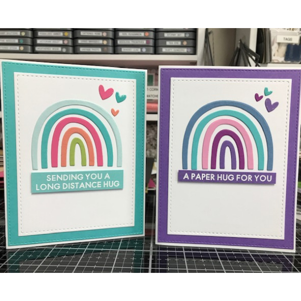 MFT Rainbow Hugs Cards – ScrapbookPal