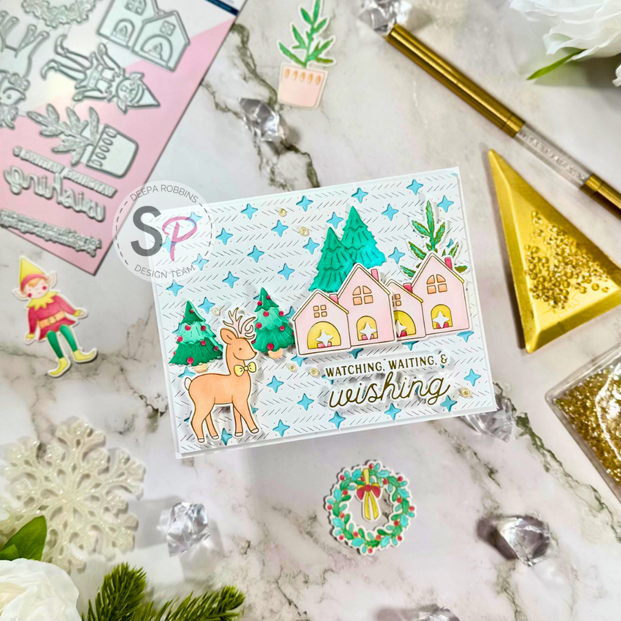 Honey Bee Stamps Spring Cottage Village Card – ScrapbookPal