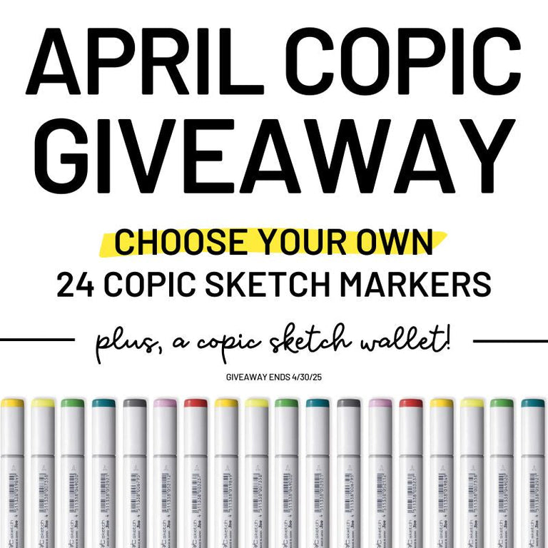 Giveaway: 24 Copic Sketch Markers + Copic Wallet - April 2025 – ScrapbookPal