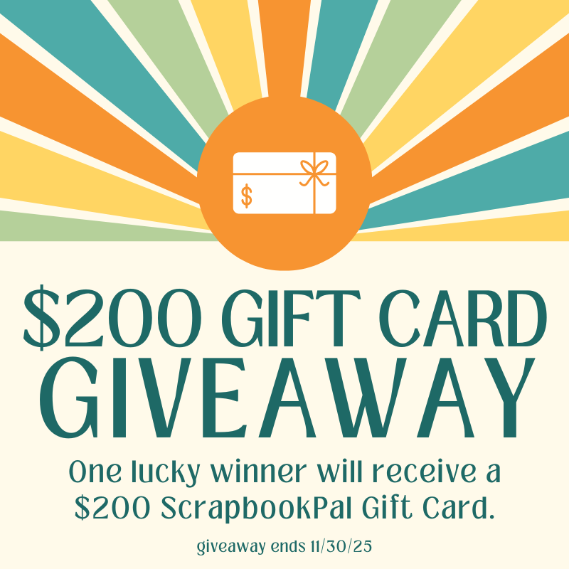 Giveaway: $200 ScrapbookPal Gift Card - November 2025