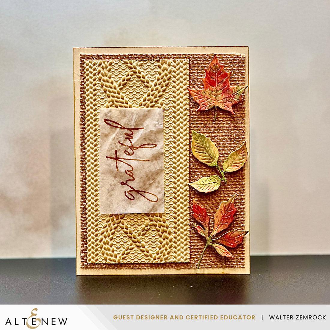 Altenew - 3D Embossing Folder - Cozy Sweater – ScrapbookPal