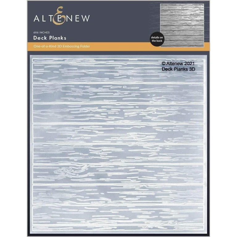 Altenew - 3D Embossing Folder - Deck Planks – ScrapbookPal