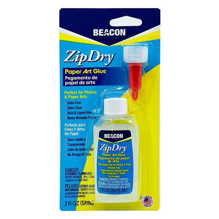 Beacon Adhesives - Zip Dry Paper Glue - 2 oz. – ScrapbookPal