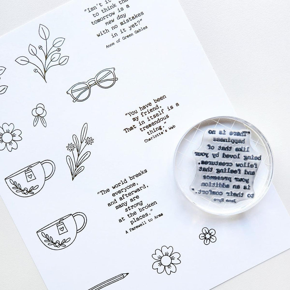 Catherine Pooler Designs - Clear Stamps - Excerpts Sentiments ...