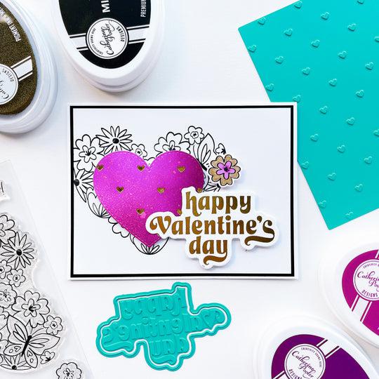 Catherine Pooler Designs Clear Stamps Hearts Aflutter Scrapbookpal