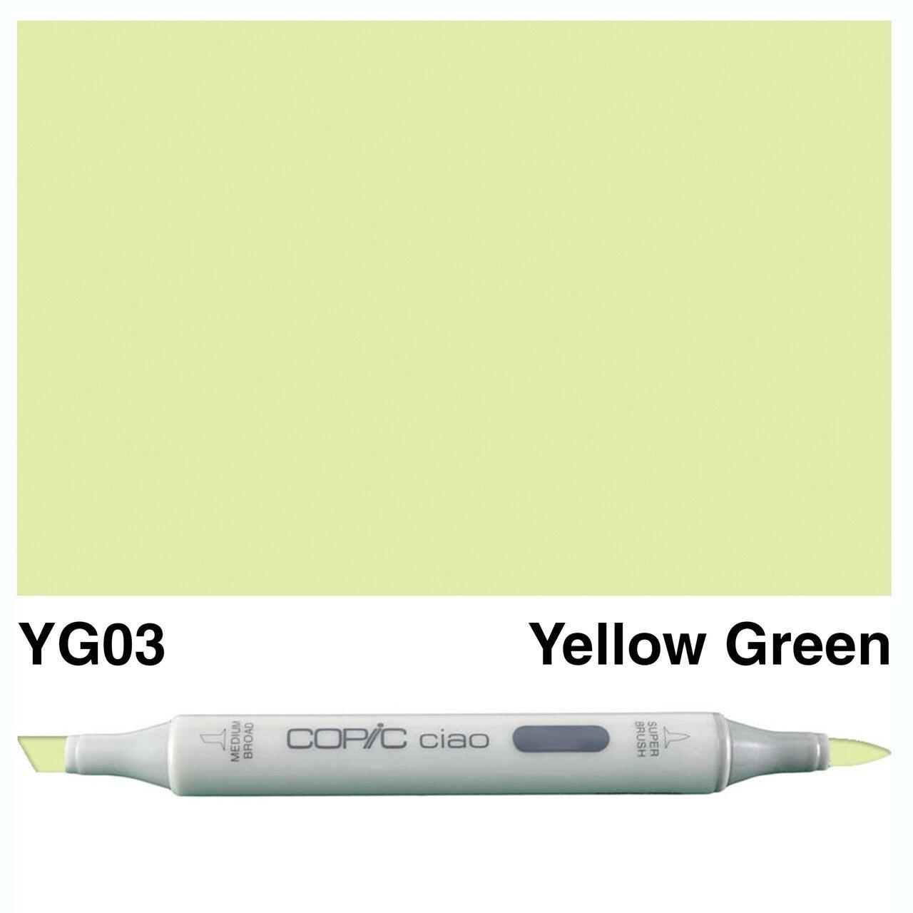 Copic - Ciao Marker - Yellow Green - YG03 – ScrapbookPal