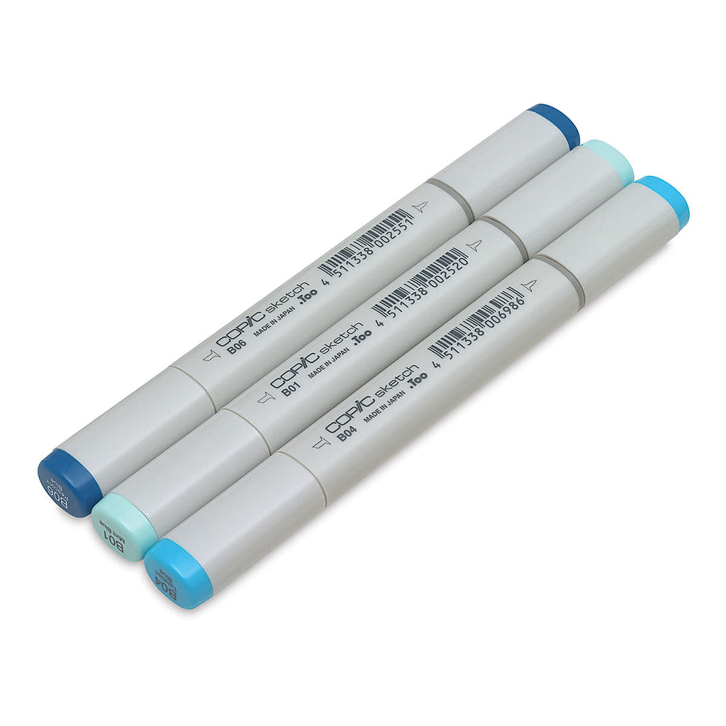 Copic - Sketch Marker Color Fusion - Set 6 Blues, 3 pk – ScrapbookPal
