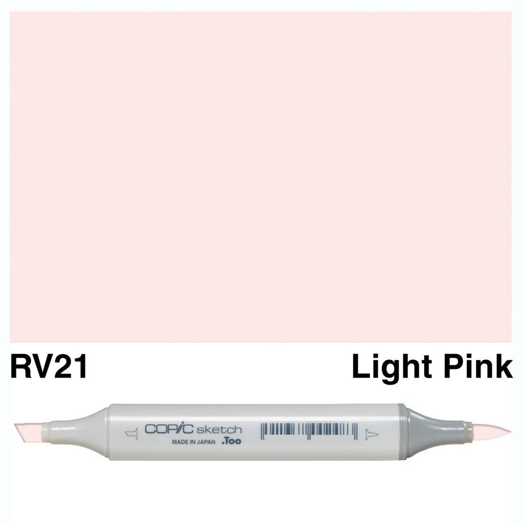 Copic - Sketch Marker - Light Pink - RV21 – ScrapbookPal