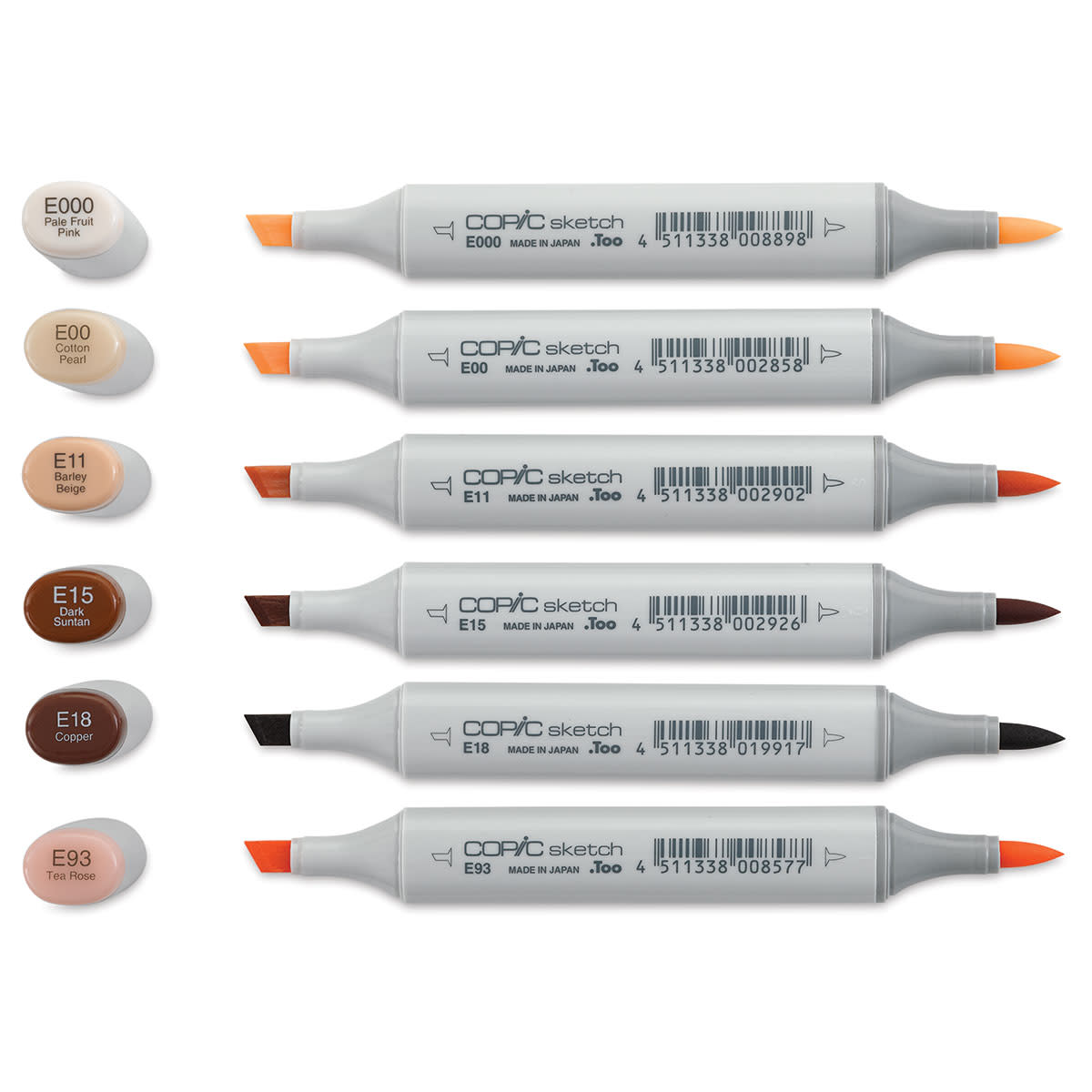 Copic - Sketch Marker Set - Portrait, 6 pk – ScrapbookPal