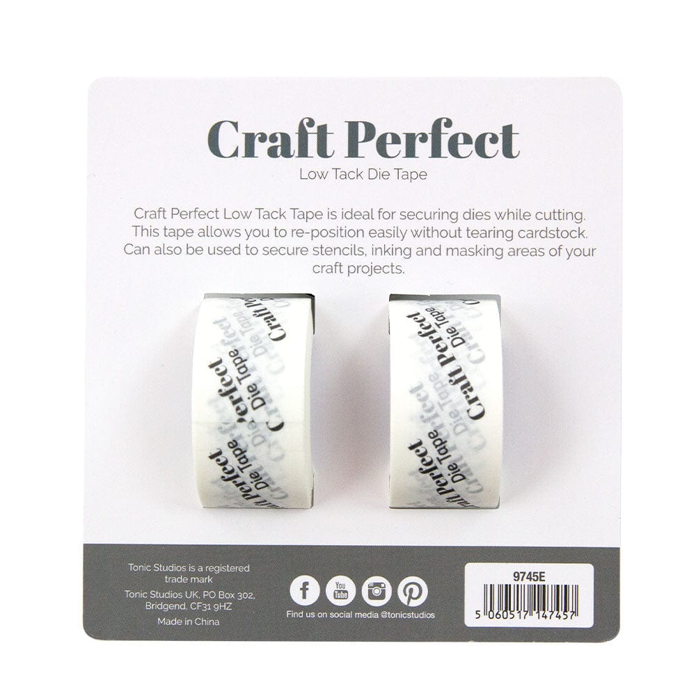 Craft Perfect - Low Tack Die Tape - 3/4" - 2 pack – ScrapbookPal