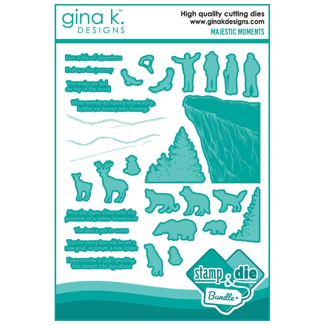 Gina K. Designs - Clear Stamps & Dies - Majestic Moments – ScrapbookPal