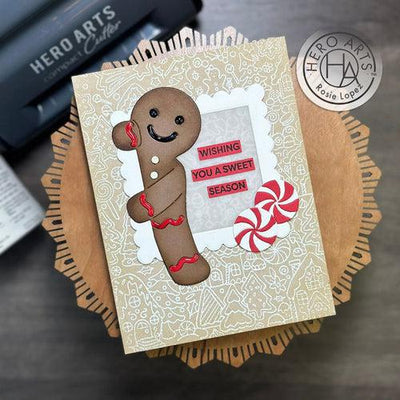 Hero Arts - Fancy Dies - Peeking Gingerbread Man – ScrapbookPal