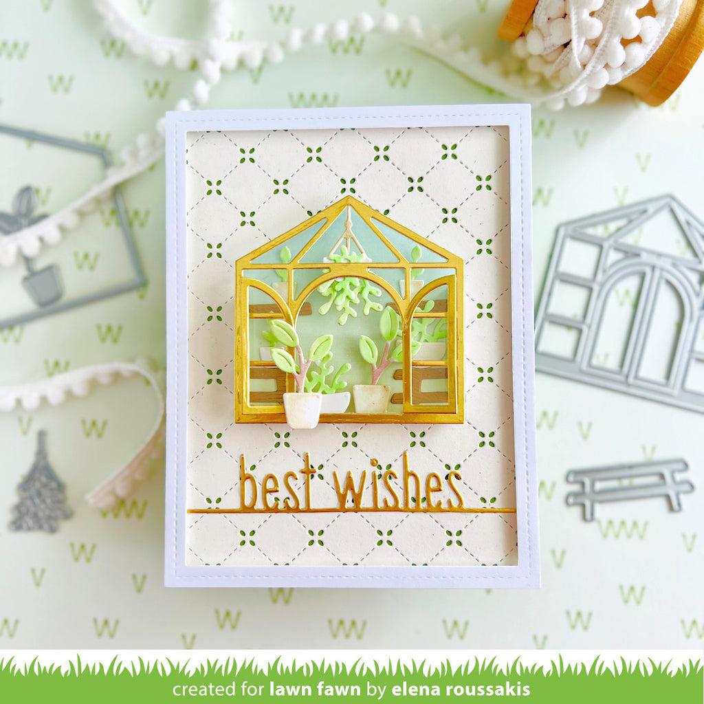 Lawn Fawn - Lawn Cuts - Best Wishes Line Border – ScrapbookPal