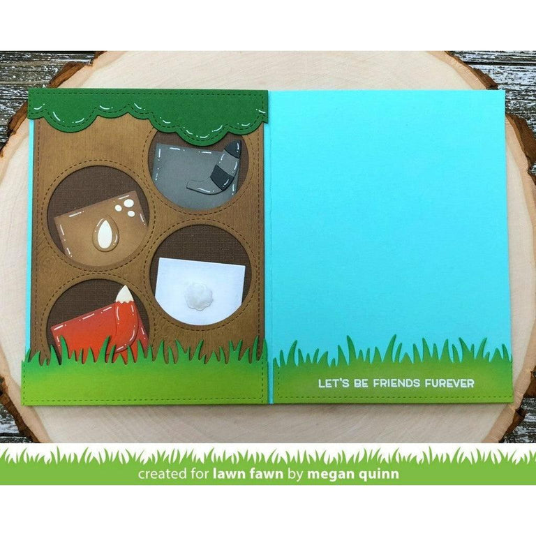Lawn Fawn - Lawn Cuts - Tiny Gift Box With Raccoon & Fox Add-On ...