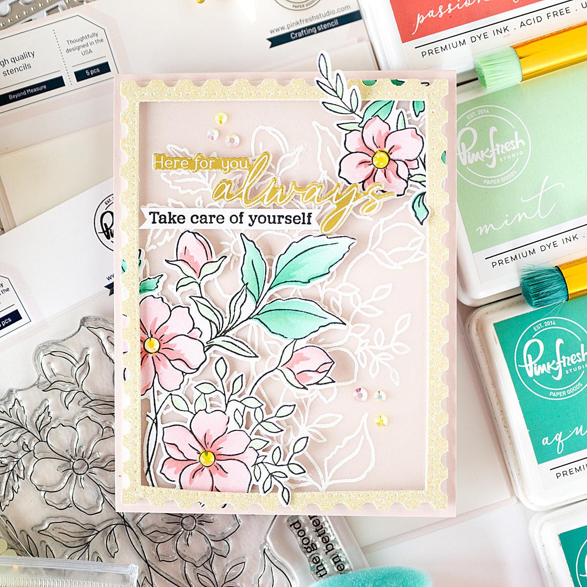 Pinkfresh Studio - Dies - Nested Rectangles Postage Edge – ScrapbookPal