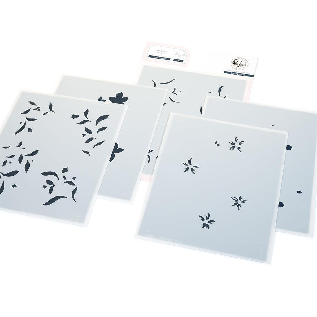 Pinkfresh Studio - Stencils - Lush Elegance – ScrapbookPal