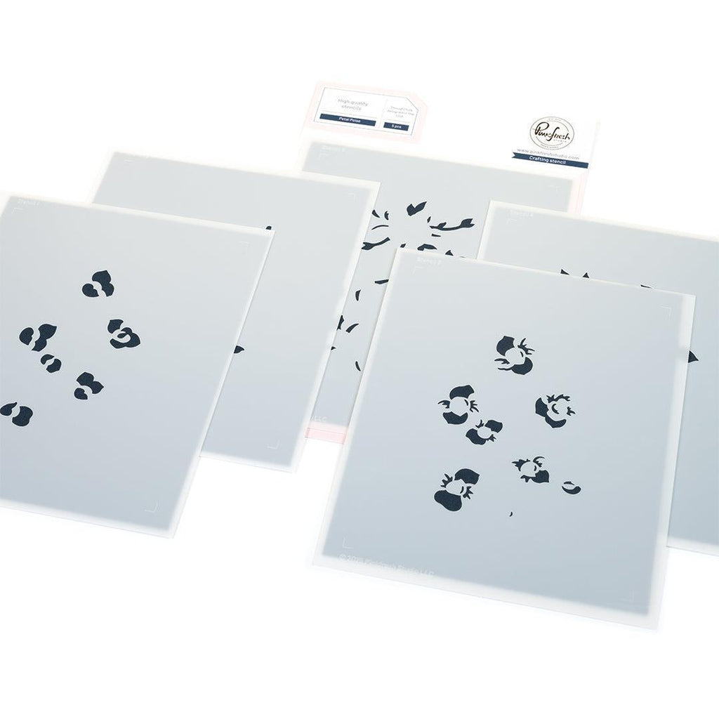 Pinkfresh Studio - Stencils - Petal Poise – ScrapbookPal