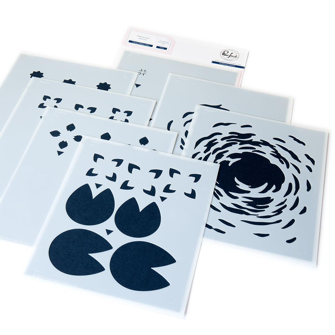 Pinkfresh Studio - Stencils - Tranquil Water Lilies – ScrapbookPal