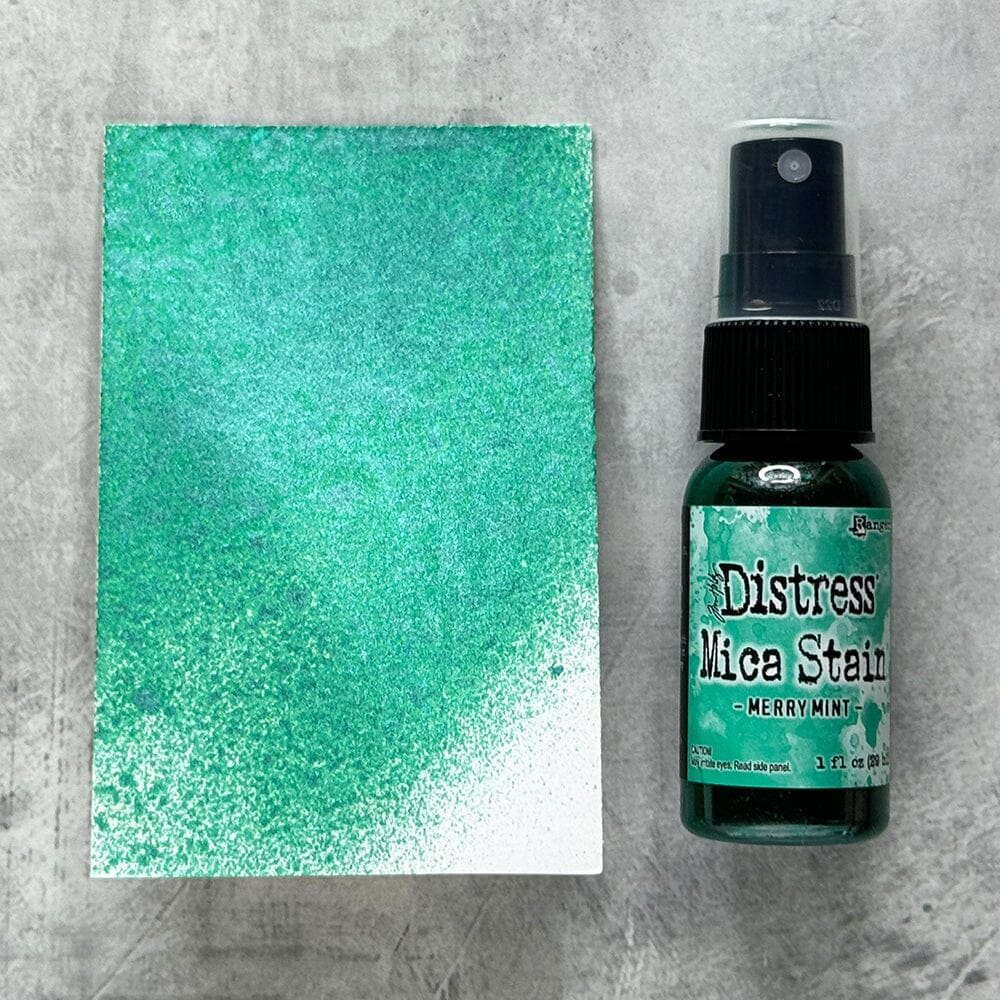 Ranger Ink - Tim Holtz - Distress Mica Stain - Merry Mint – ScrapbookPal