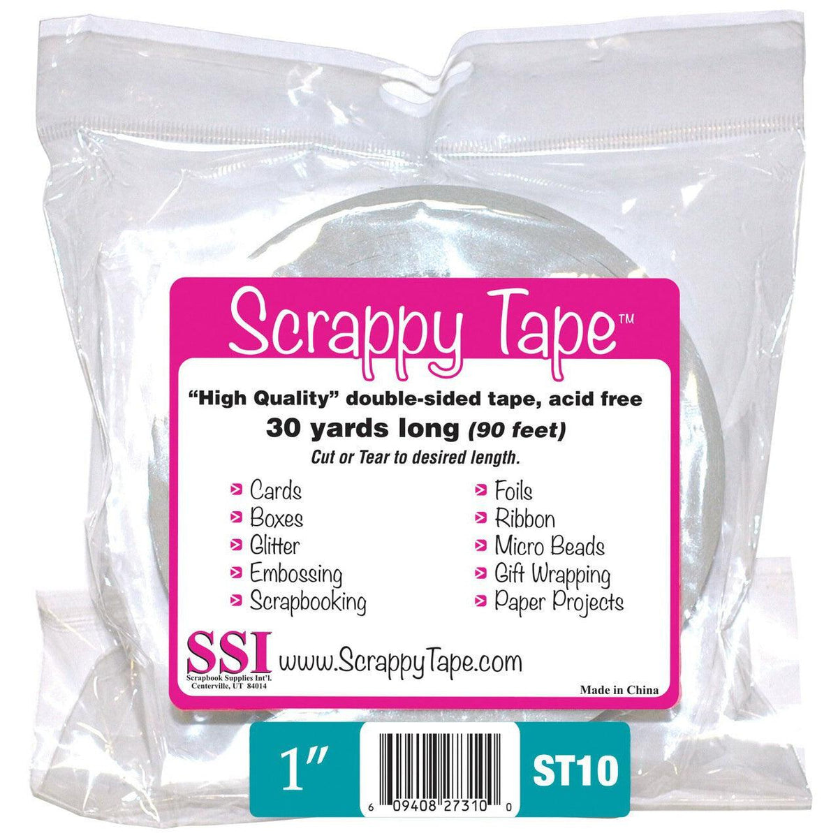 Scrappy Tape 1" x 30 yds – ScrapbookPal