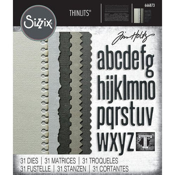 Sizzix - Tim Holtz - Thinlits Dies - Vault Edges – ScrapbookPal