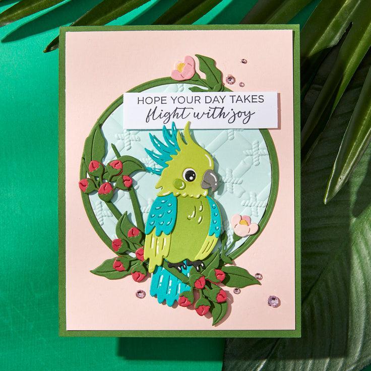 Spellbinders - Cheerful Chirps Collection - 3D Embossing Folder - Bamb ...