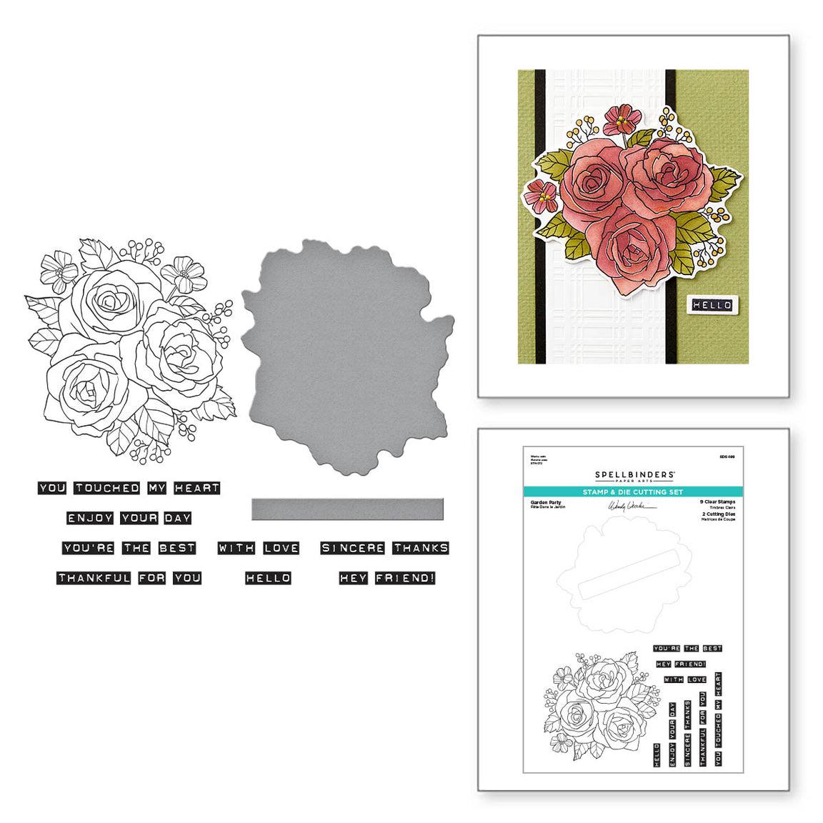 Spellbinders - From the Garden Collection - Clear Stamps & Dies - Gard ...