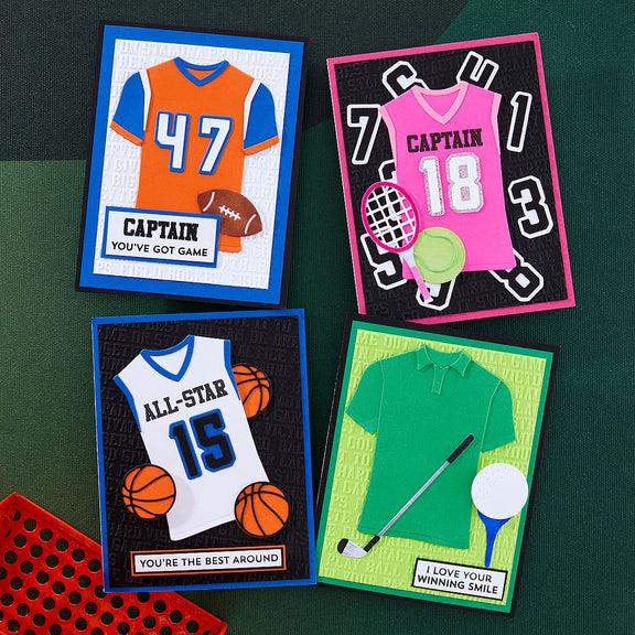 Spellbinders - Game Day Collection - Dies - Athletic Apparel – ScrapbookPal