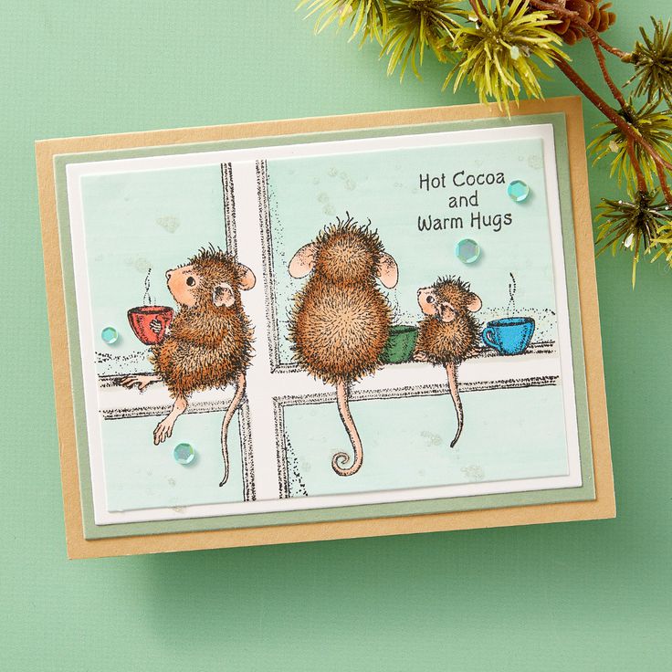 Spellbinders - House-Mouse Holiday Friends Collection - Cling Stamps ...