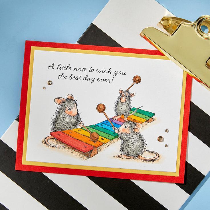 Spellbinders - House-Mouse Rare Bloom Collection - Cling Stamps - Musi ...