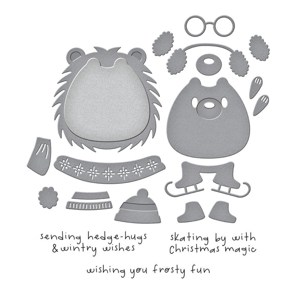 Spellbinders - Merry Mischief Collection - Clear Stamps & Dies - Hedge ...