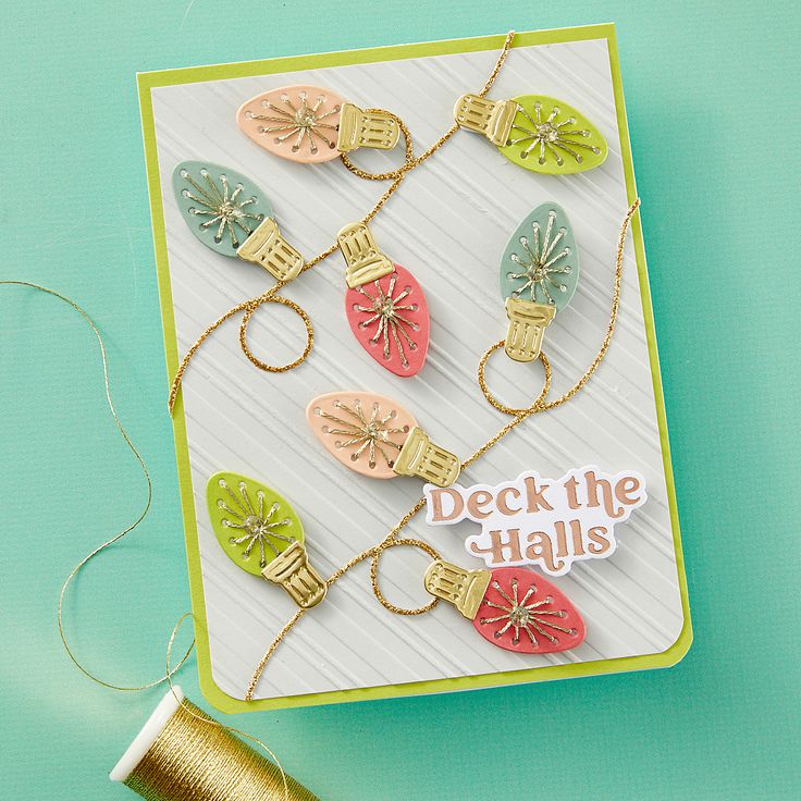 Spellbinders - Stitched Bright Collection - Dies - Stitched String Lig ...