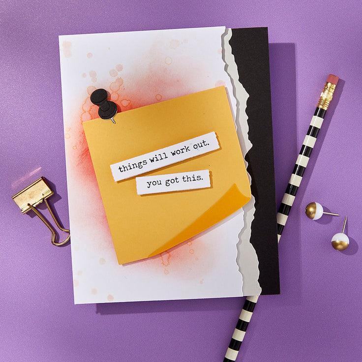 Spellbinders - Take Note Collection - Dies - Torn Paper Edges ...